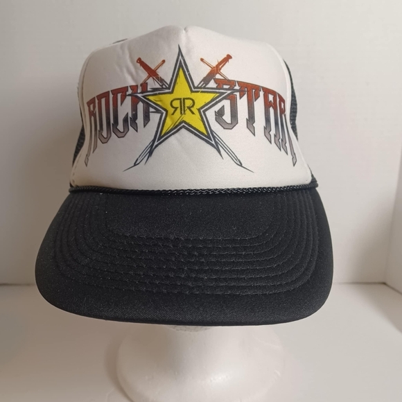 Accessories | Rockstar Snapback Trucker Hat Ball Cap Mesh Foam Nissun ...